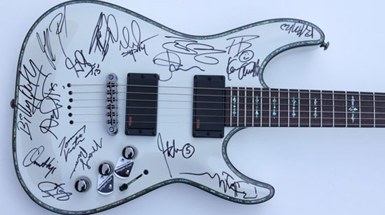 This could be yours! Bid for this John 5 and friends signed guitar in ...